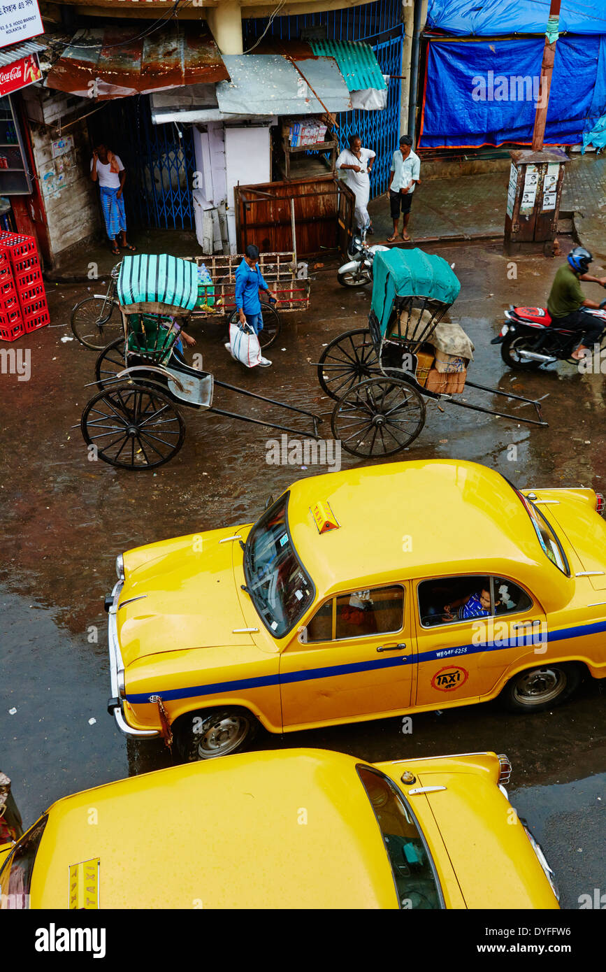India, West Bengal, Kolkata, Calcutta, the last day of rickshaw of ...