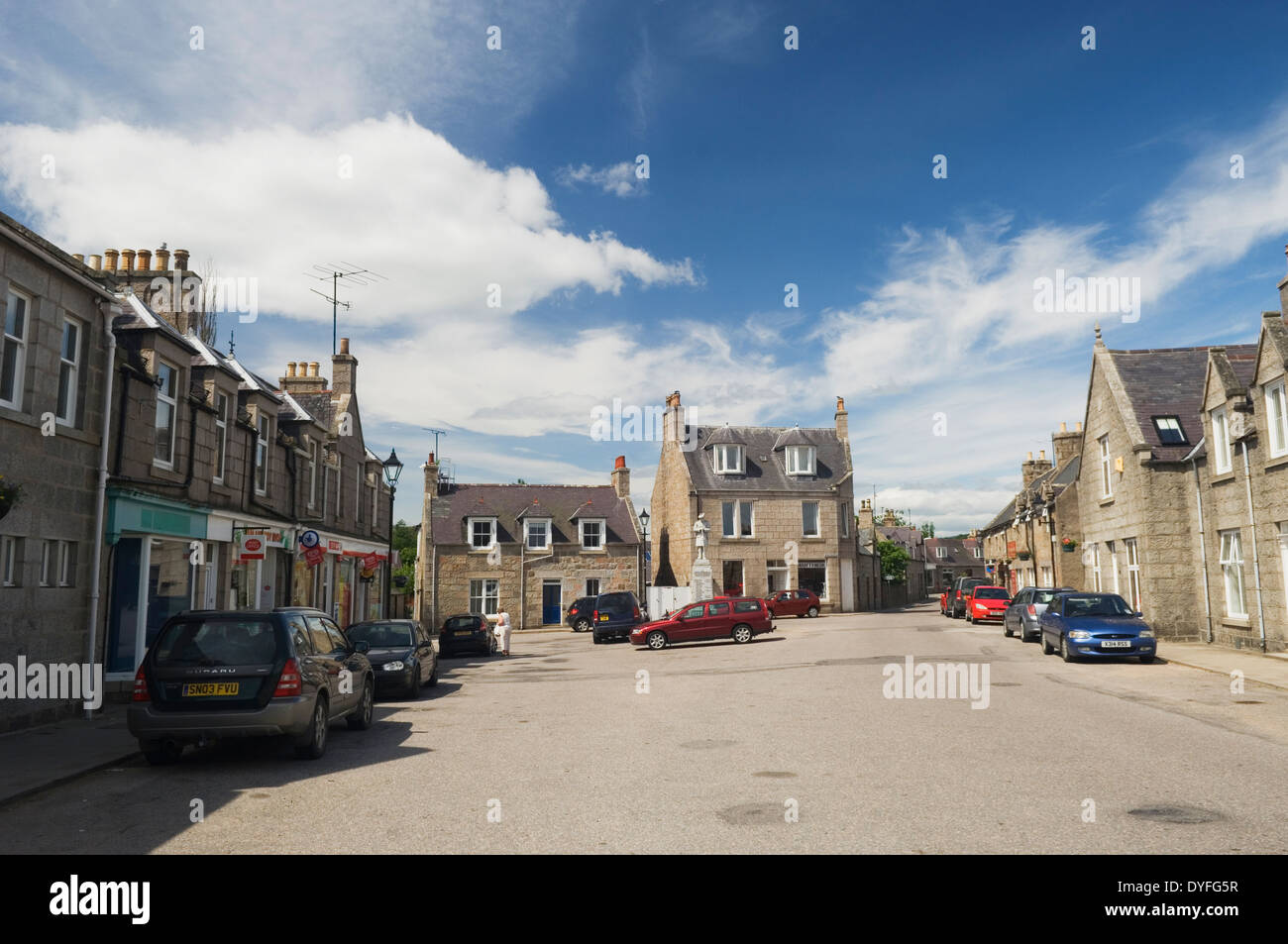 The village of Tarland, Aberdeenshire, Scotland Stock Photo - Alamy