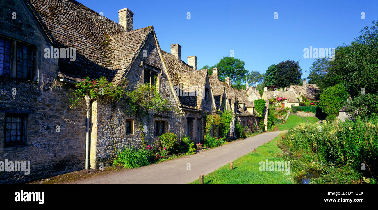 Bibury village the Cotswolds England UK Stock Photo - Alamy