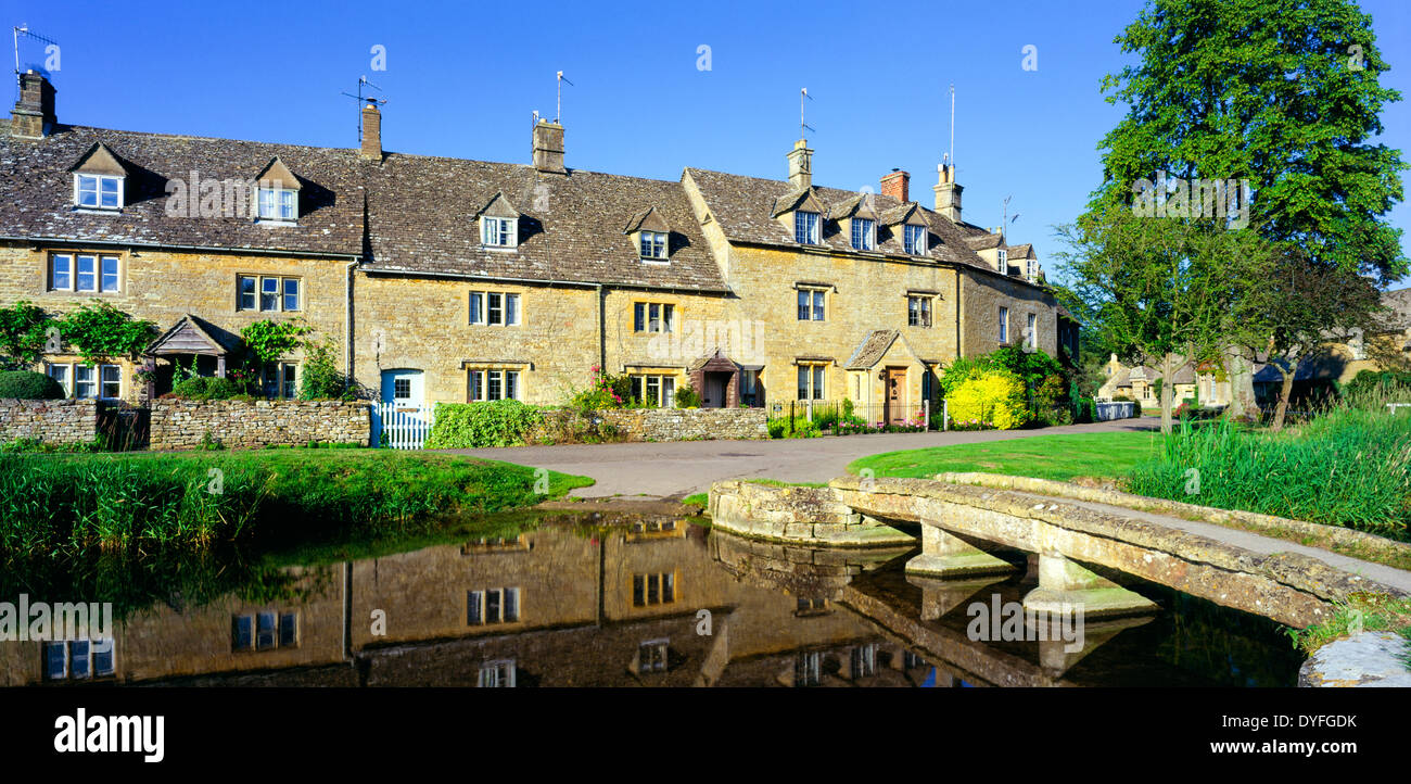 Lower Slaughter the Cotswolds England UK Stock Photo - Alamy