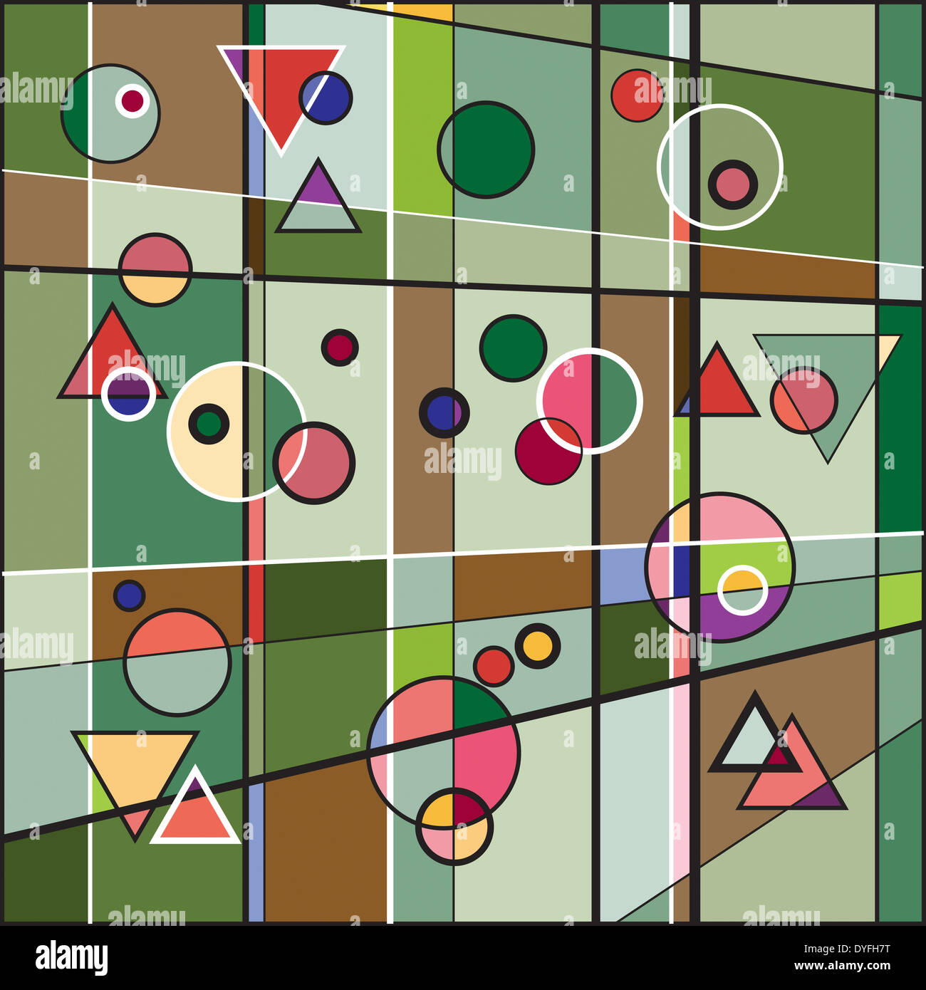 Green abstraction. Color bright decorative background vector ...