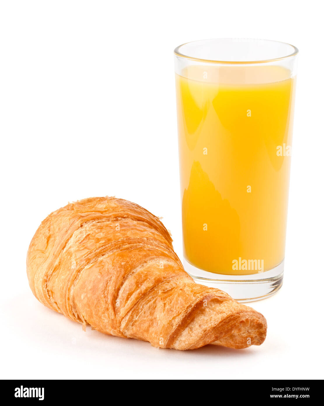 Breakfast on white background Stock Photo - Alamy