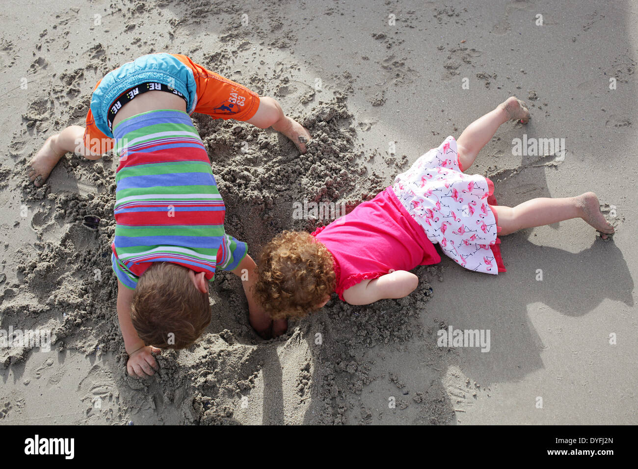 Playing Dig Digging Hole High Resolution Stock Photography and Images ...