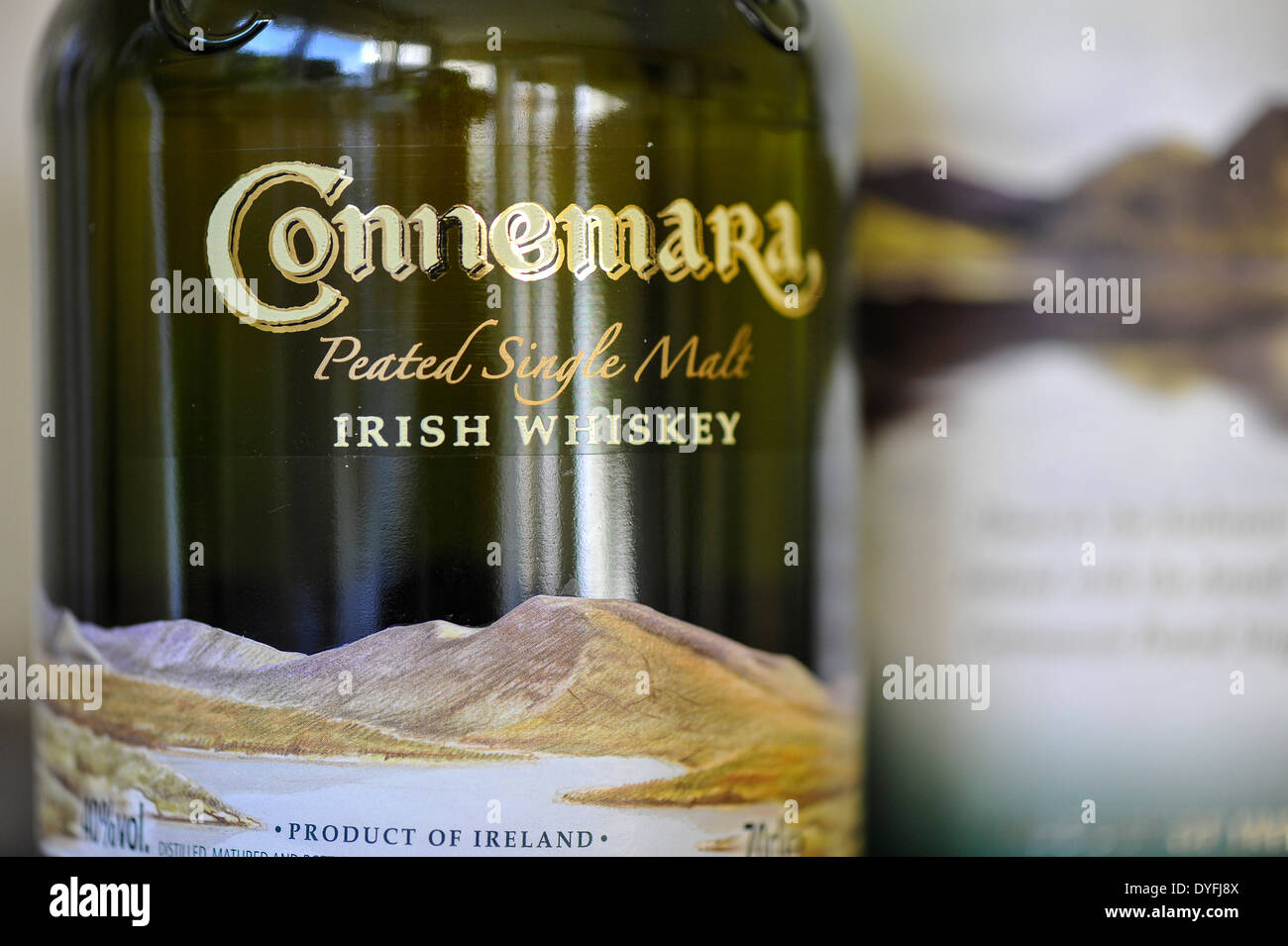 Bottle of Connemara peated single malt Irish whiskey Stock Photo - Alamy
