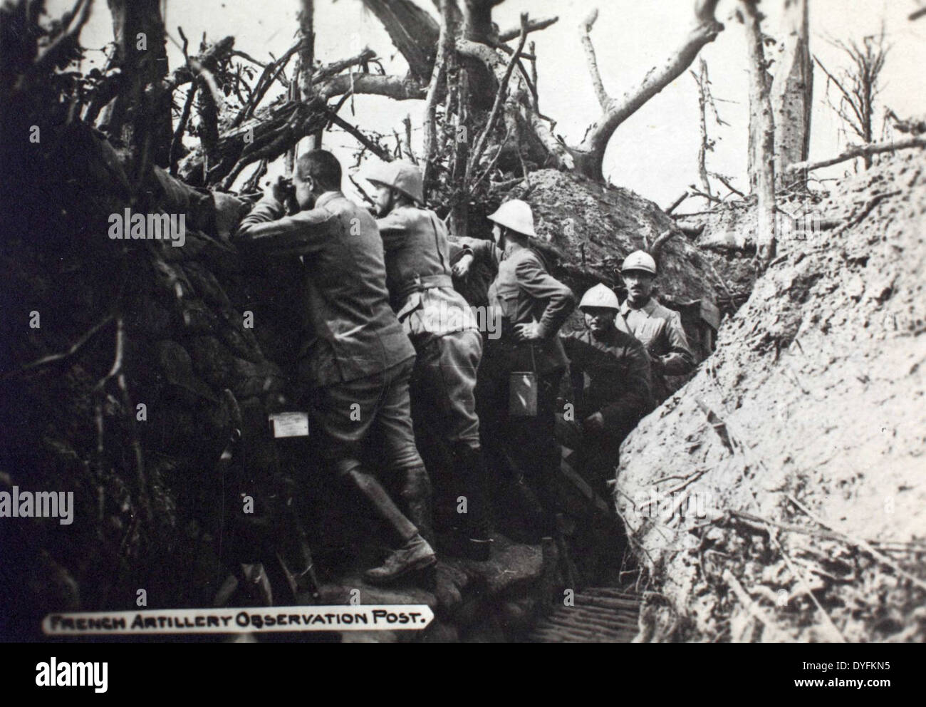 French artillery observation posts were critical during World War I ...
