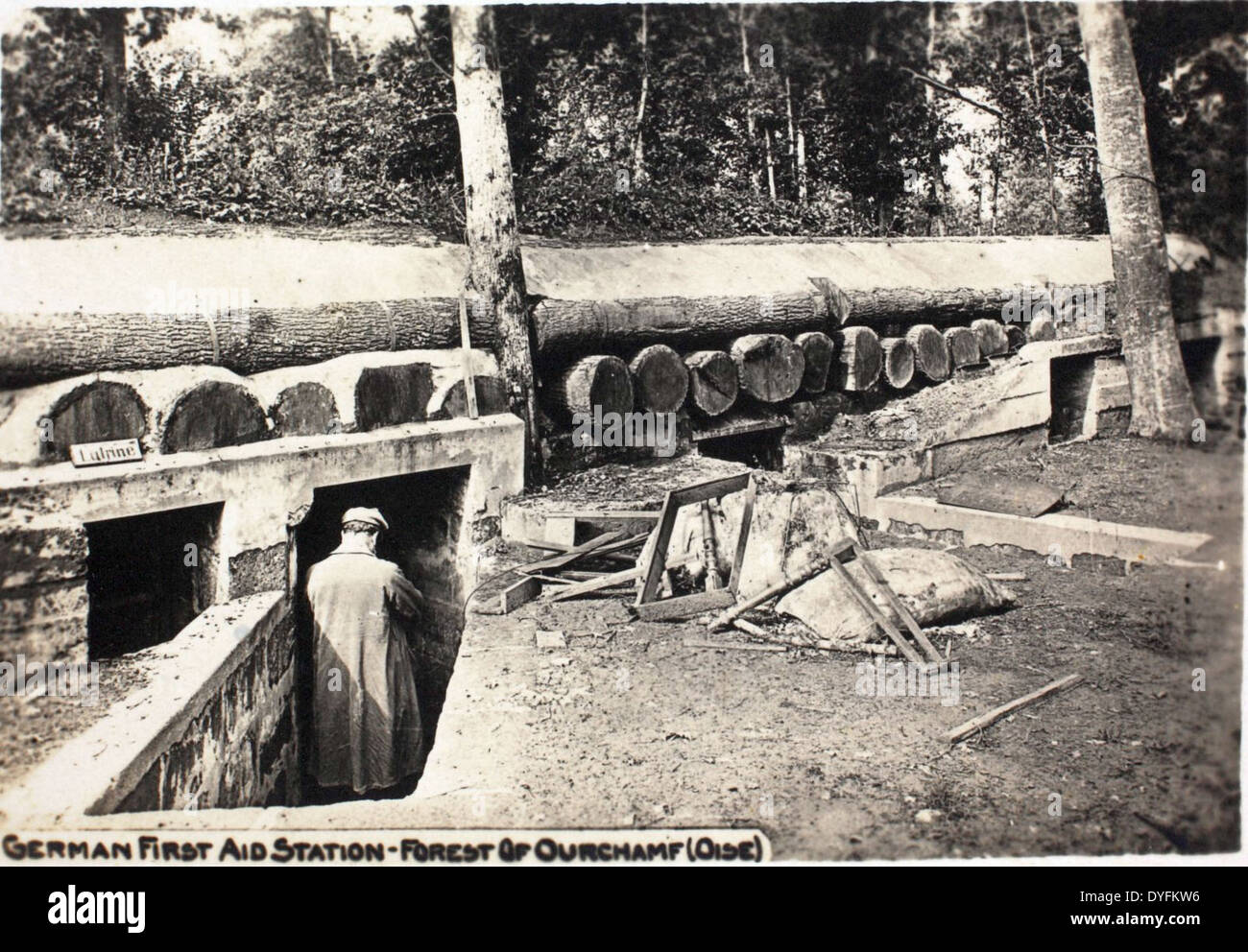 German First Aid Station - Forest of Ourchamf (Oise Stock Photo - Alamy
