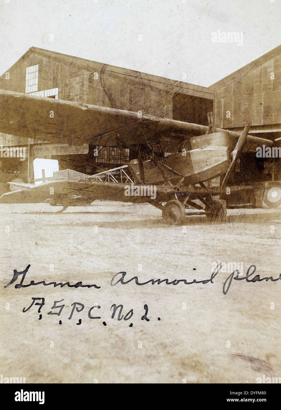 This image shows a German armored plane at the A.S.P.C. No. 26 ...