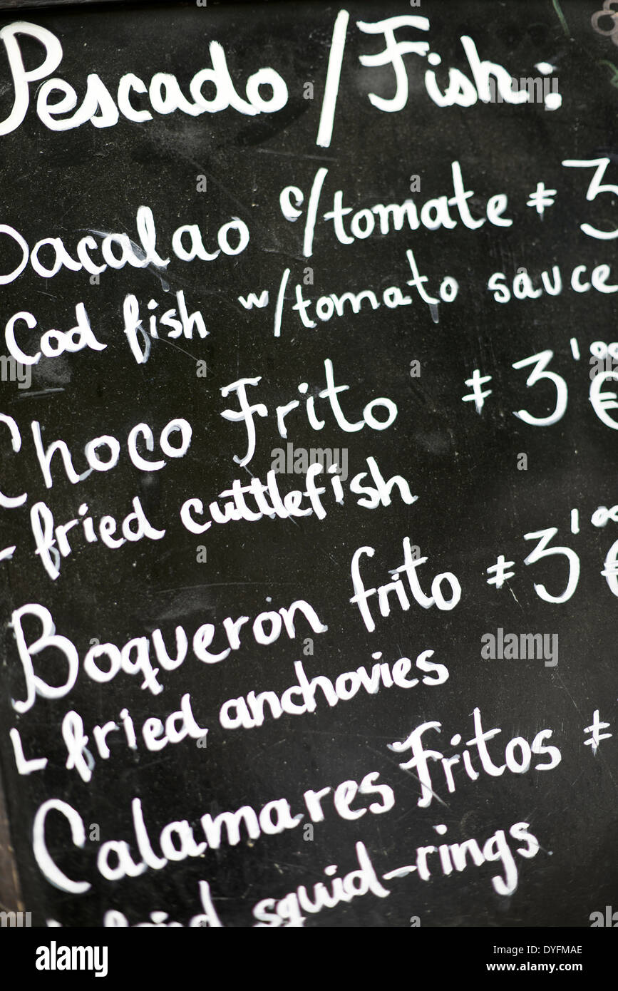 Foreground poster menu in hi-res stock photography and images - Alamy