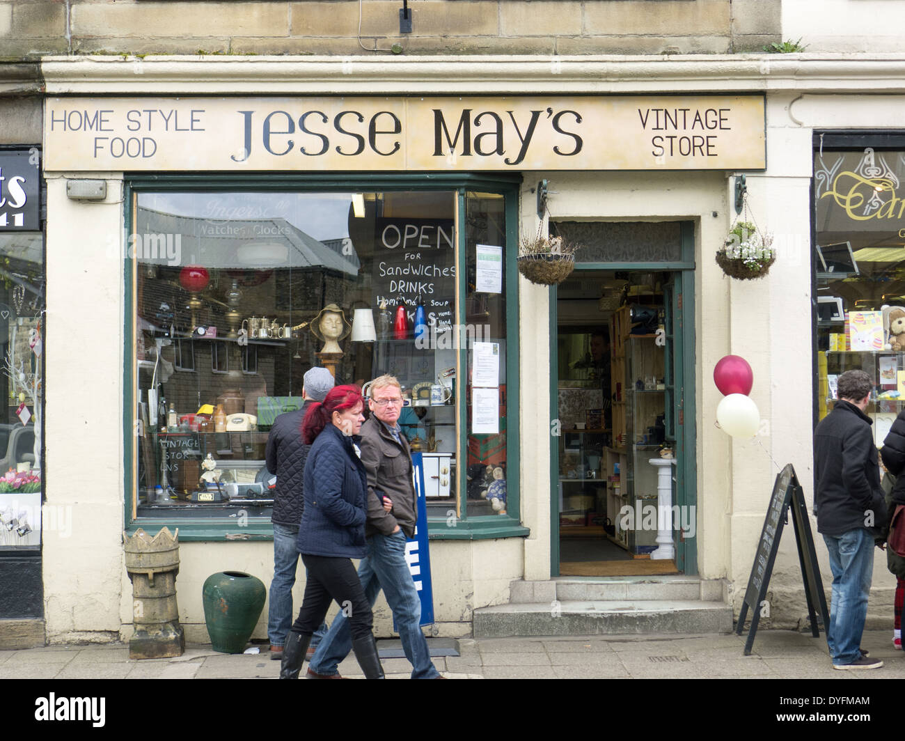 Jesse May's Vintage Store, Ramsbottom, Lancashire Stock Photo - Alamy