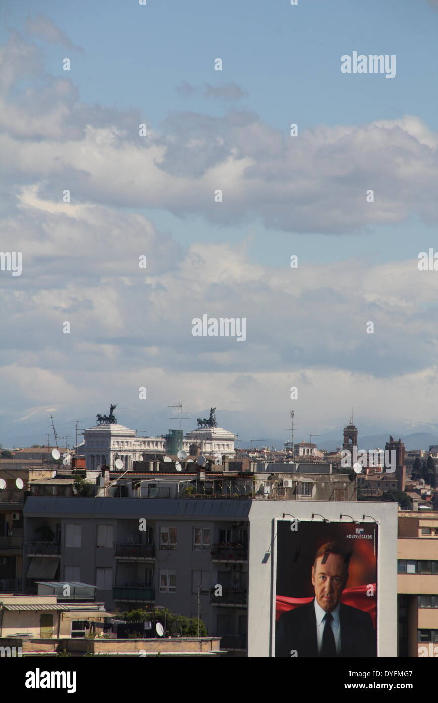 Rome, Italy. 16th April 2014. The extremely cold northerly tramontana ...