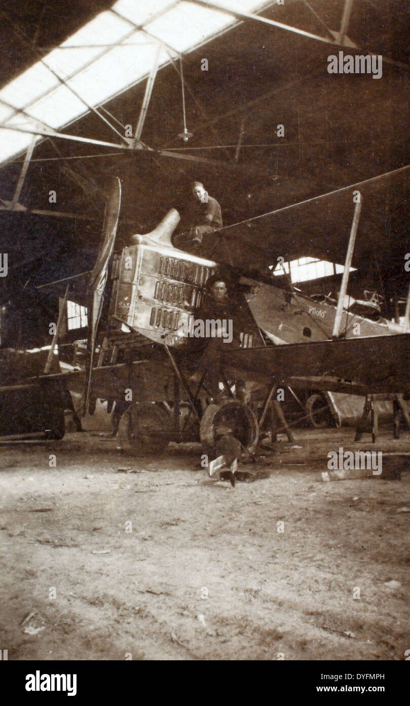 This image depicts a Breguet aircraft in the hangar, showcasing the ...