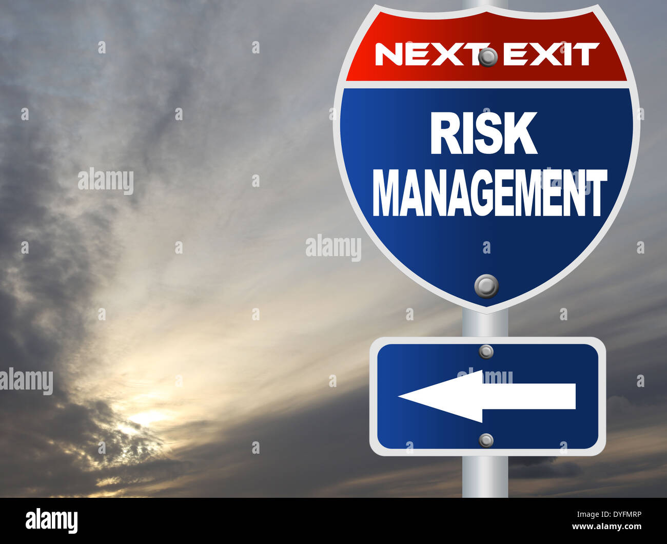 Risk management road sign hi-res stock photography and images - Alamy