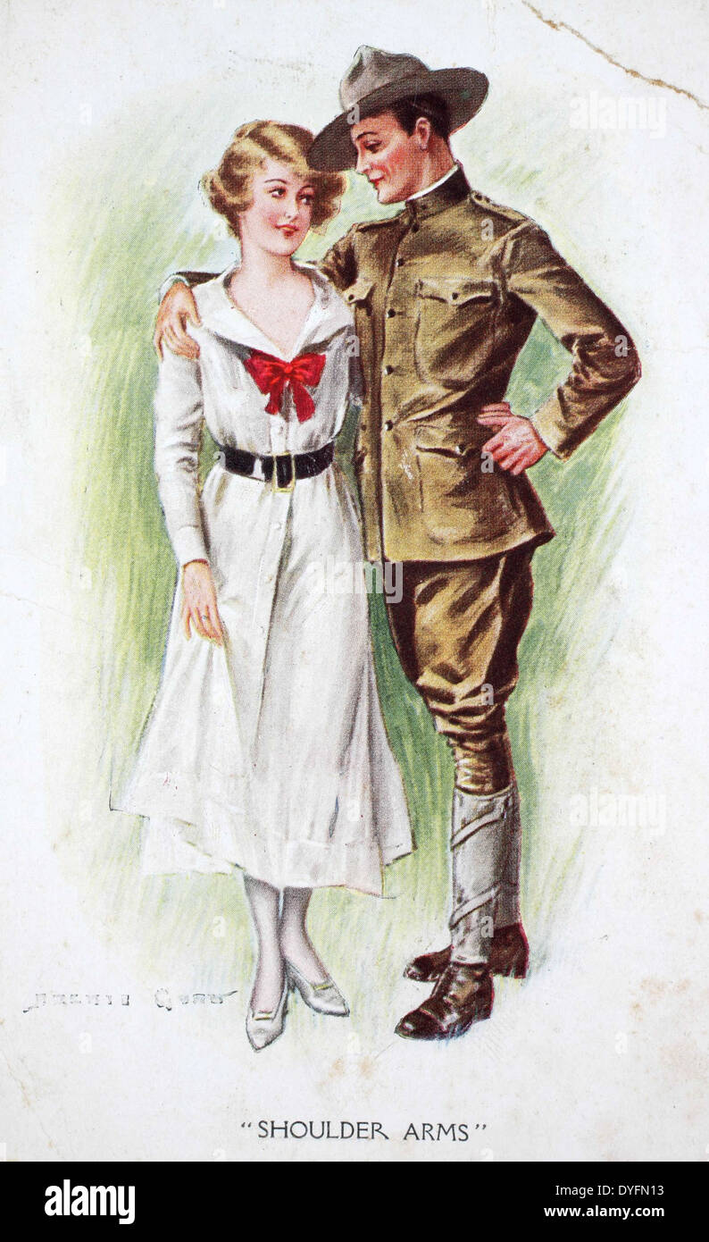 This image shows soldiers in the 'Shoulder Arms' position, commonly ...