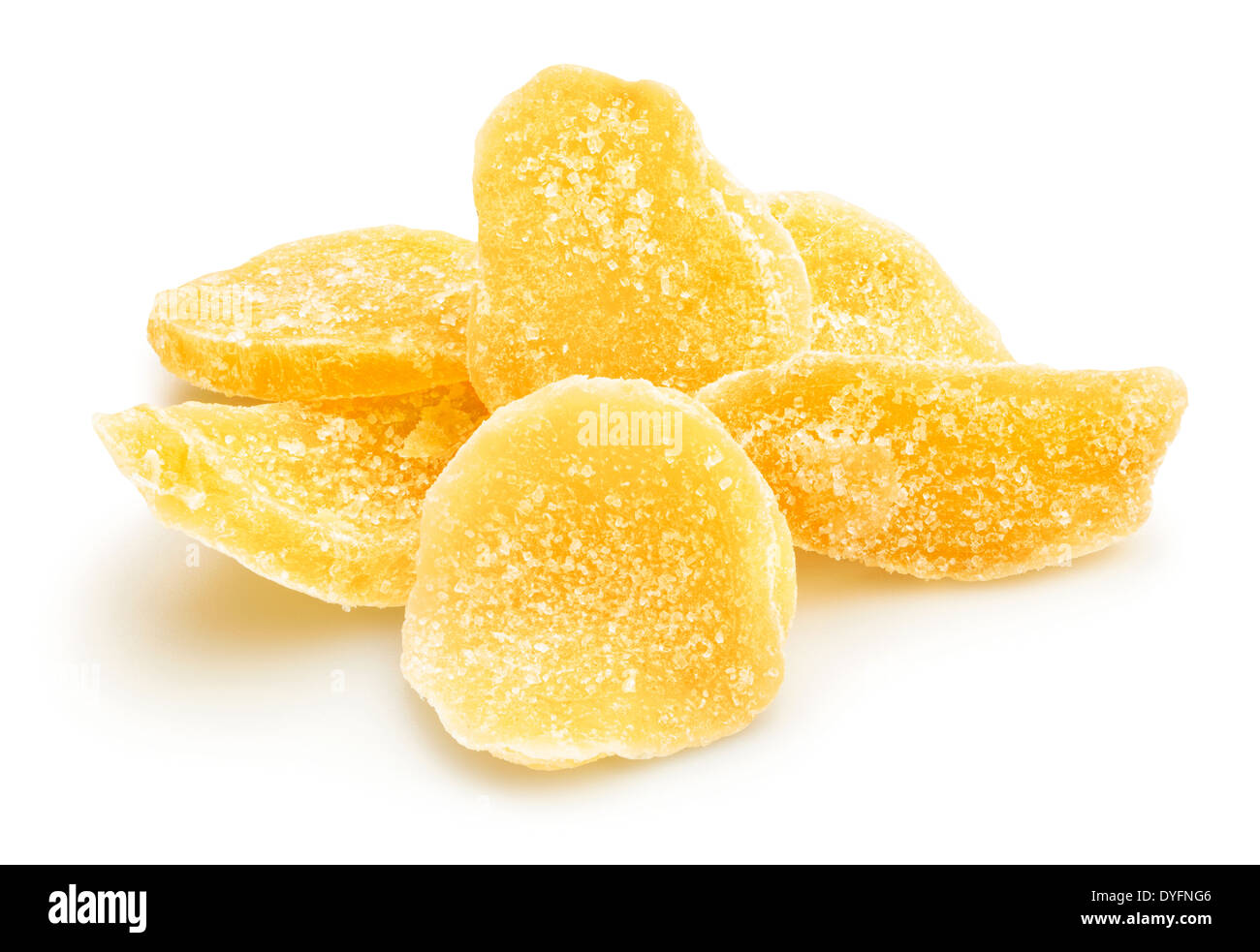 candied ginger isolated Stock Photo - Alamy
