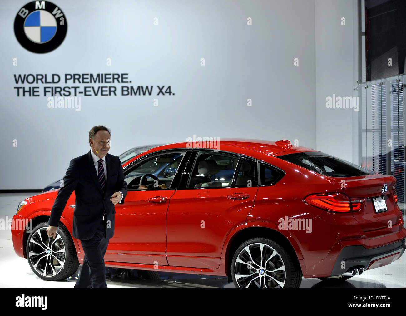 New York, USA. 16th Apr, 2014. Ian Robertson, sales chief of BMW ...