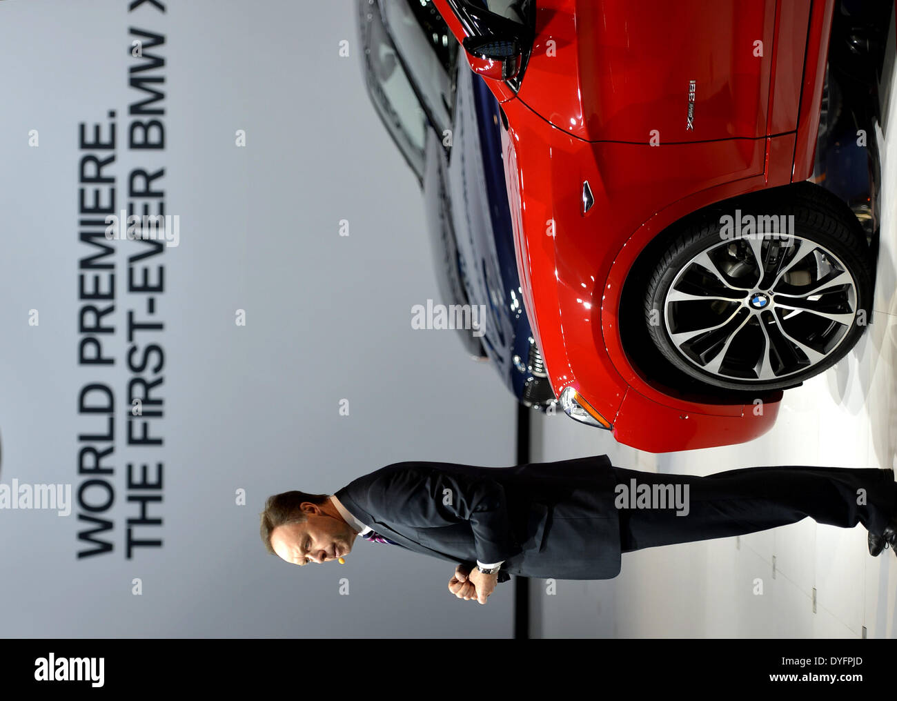 New York, USA. 16th Apr, 2014. Ian Robertson, sales chief of BMW ...