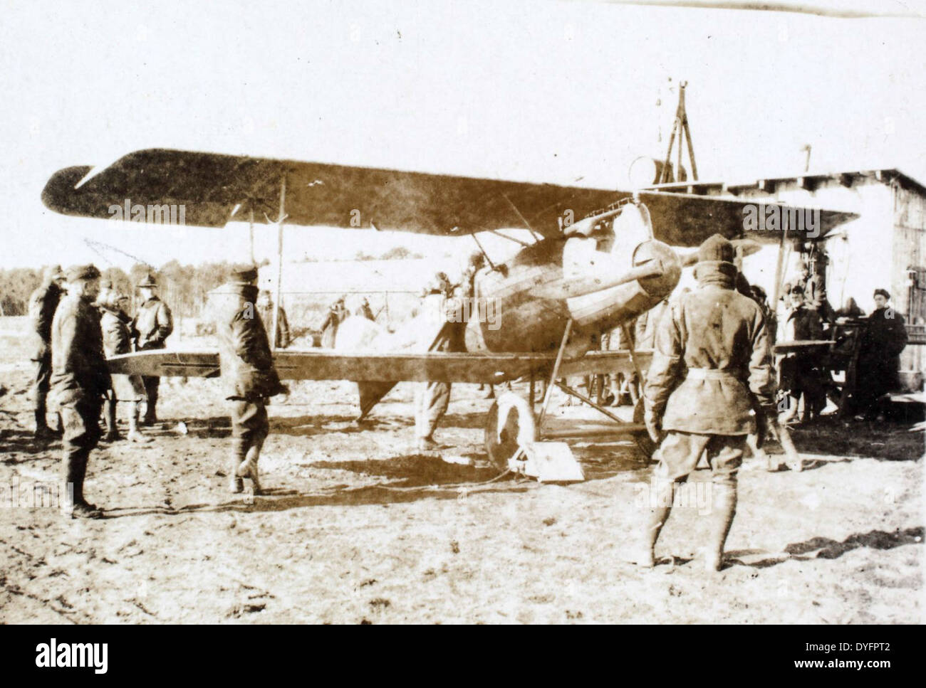 A photo of a German armored aircraft, designed for military operations ...