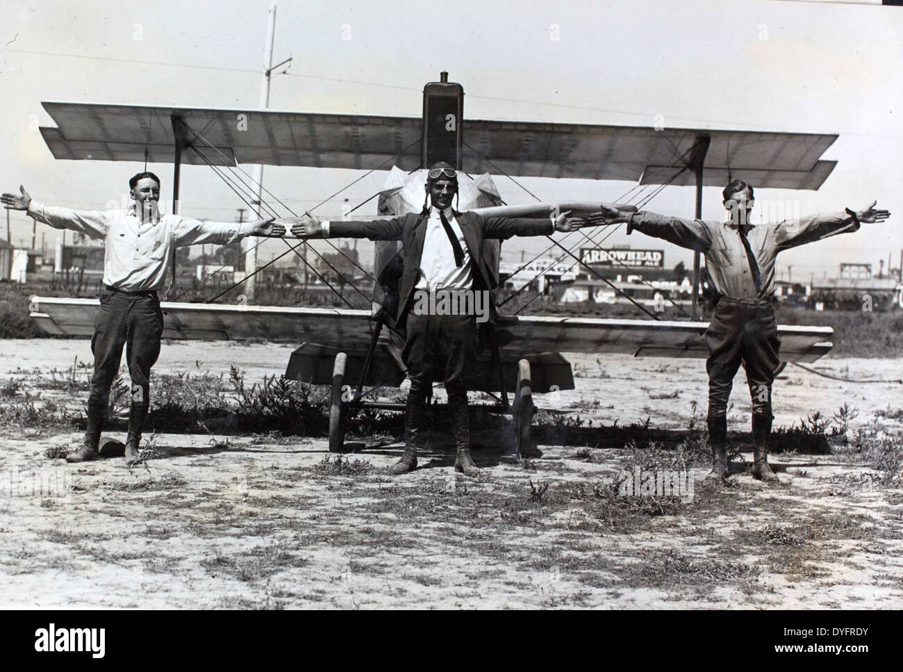The Frank Clarke Album photo from Chaplin Field shows a barnstormer ...
