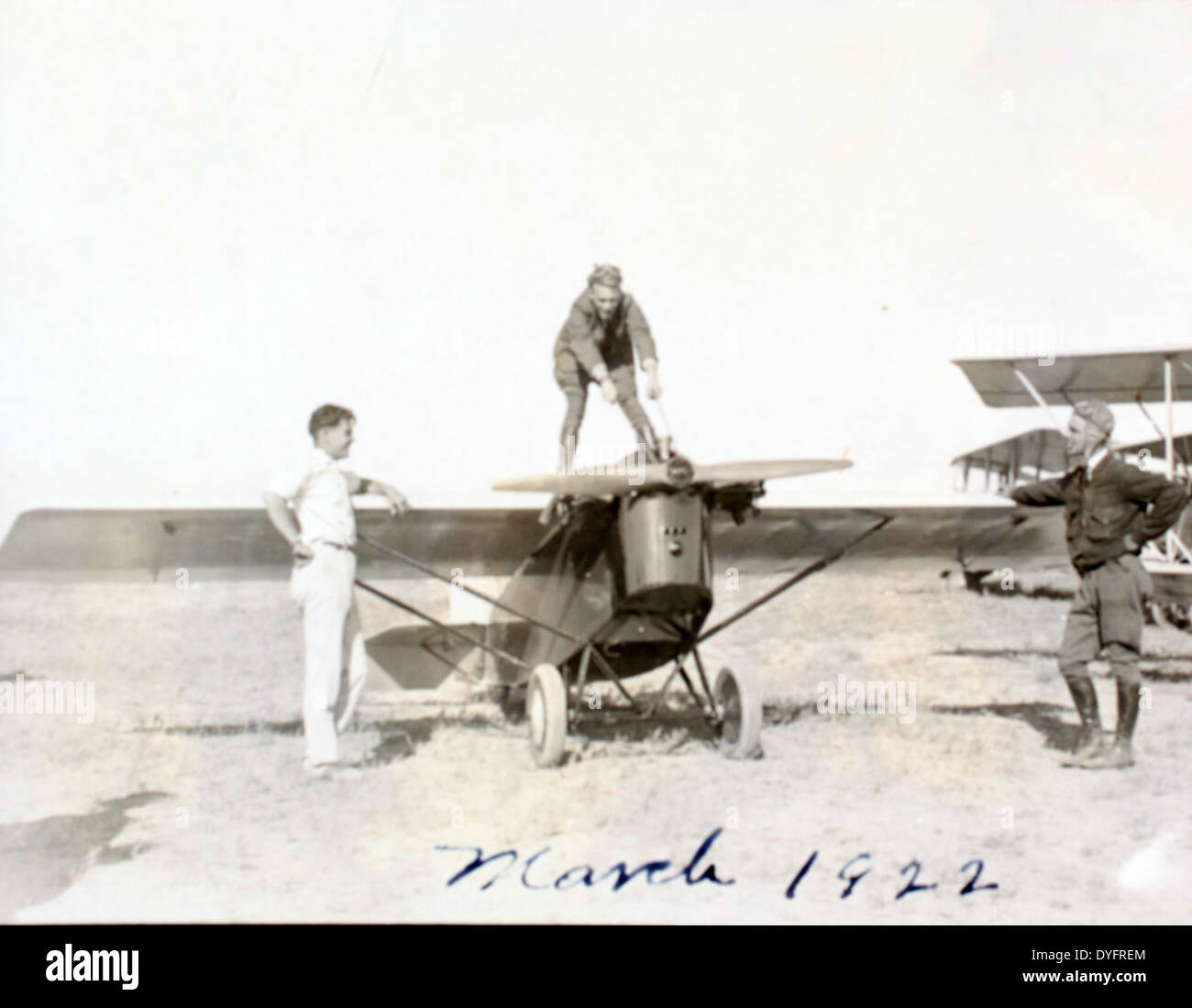 Frank Clarke was a well-known barnstormer and stunt pilot. This ...
