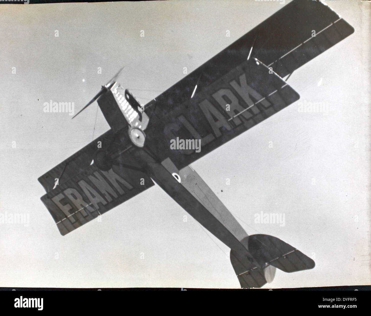 This image from Frank Clarke’s album captures a moment of stunt flying ...