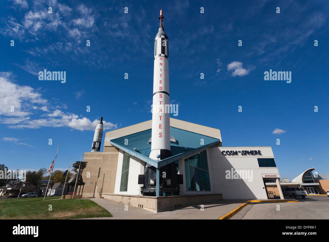 USA, Kansas, Hutchinson, Kansas Cosmosphere and Space Center exterior ...