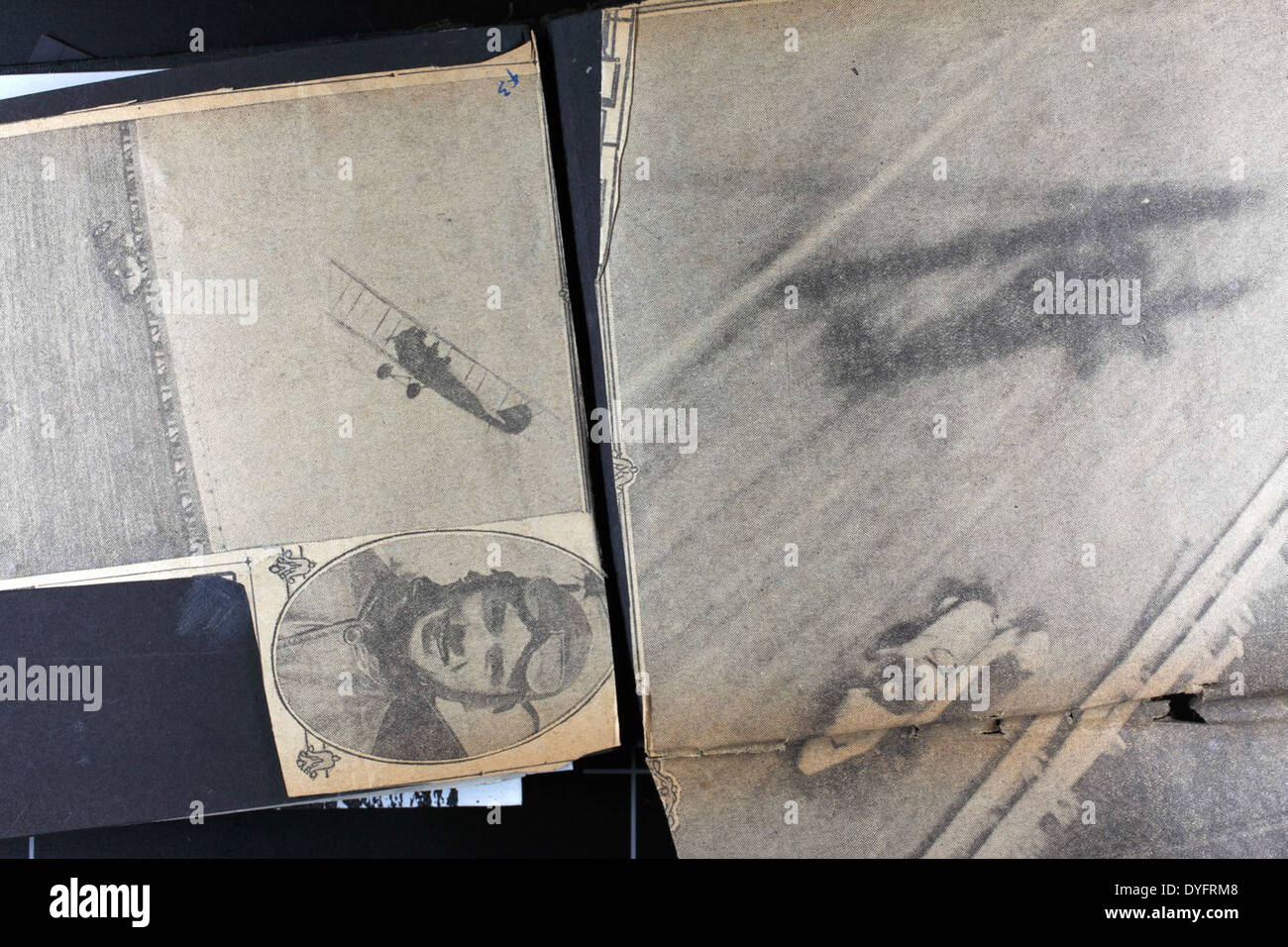 This photo from the Frank Clarke album captures the daring stunt flying ...