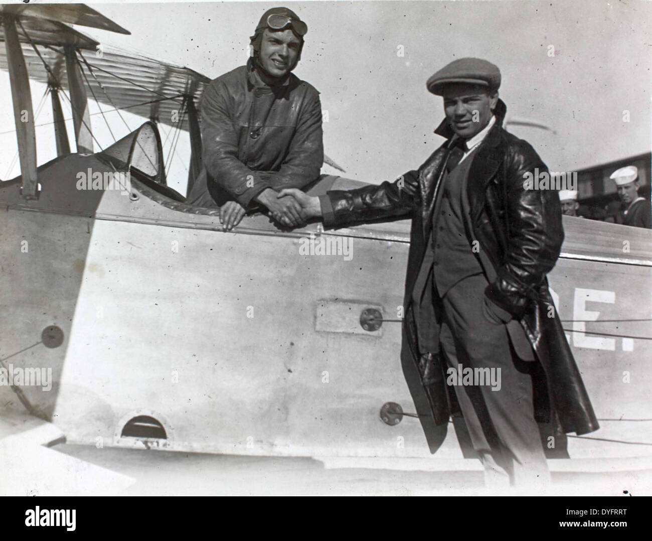 Frank Clarke was a notable barnstormer and stunt pilot of the early ...