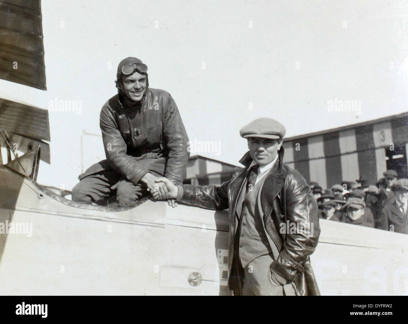 This photo from the Frank Clarke album captures a moment of stunt ...