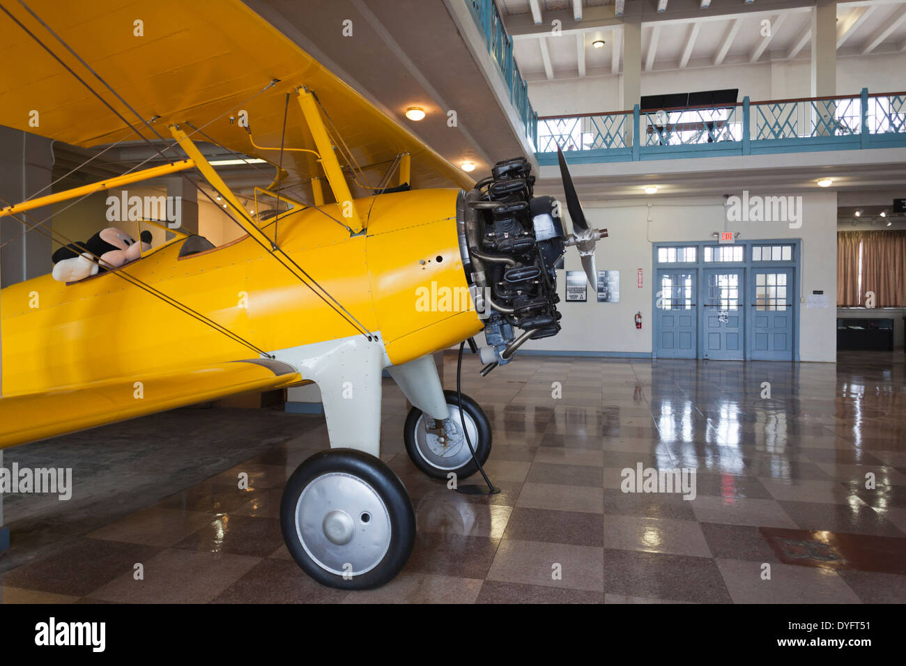 USA, Kansas, Wichita, Kansas Aviation Museum, Stearman biplane ...