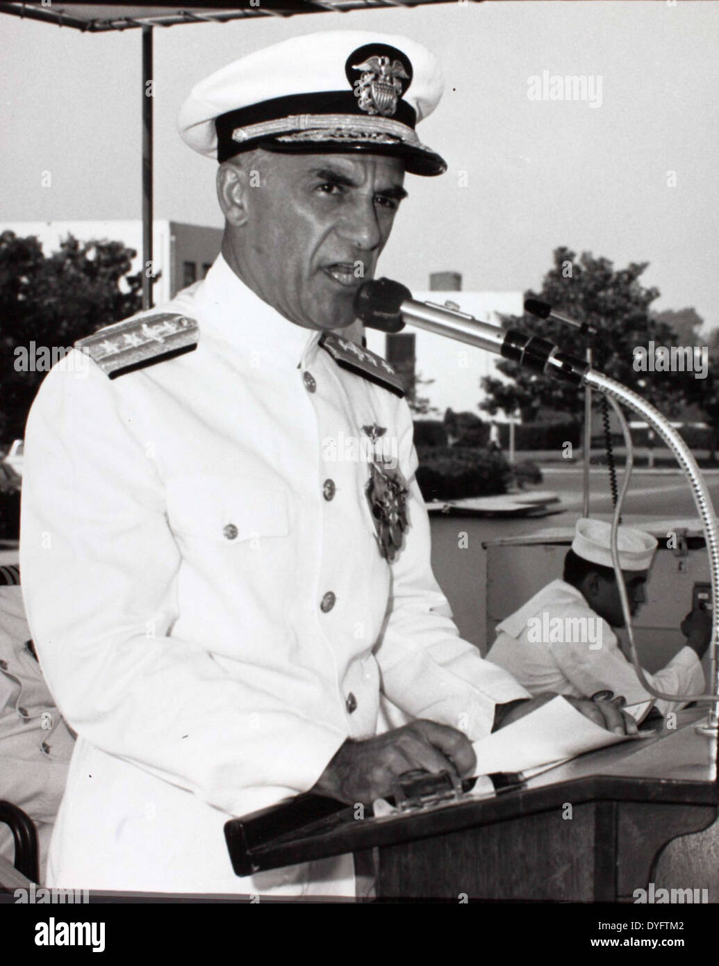 RADM Karaberis - Recruit Review Reviewing Officer Stock Photo - Alamy