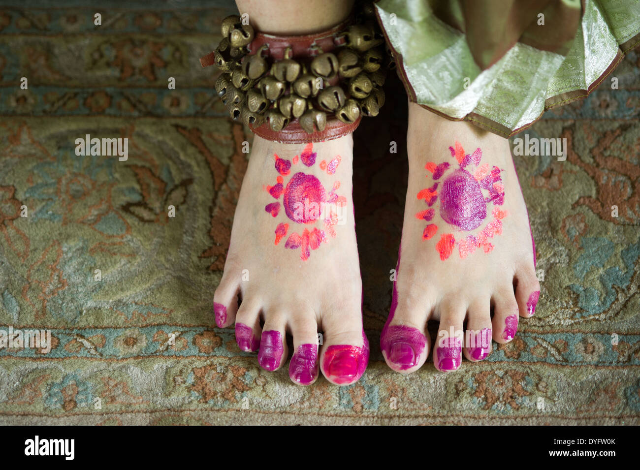 Indian Dance Feet Stock Photo - Alamy