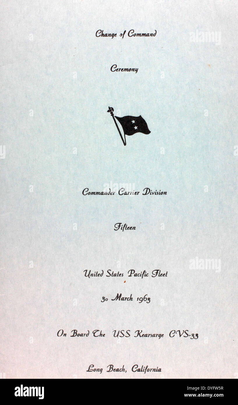 Change of Command program for Karaberis relieving Tibbets Stock Photo ...