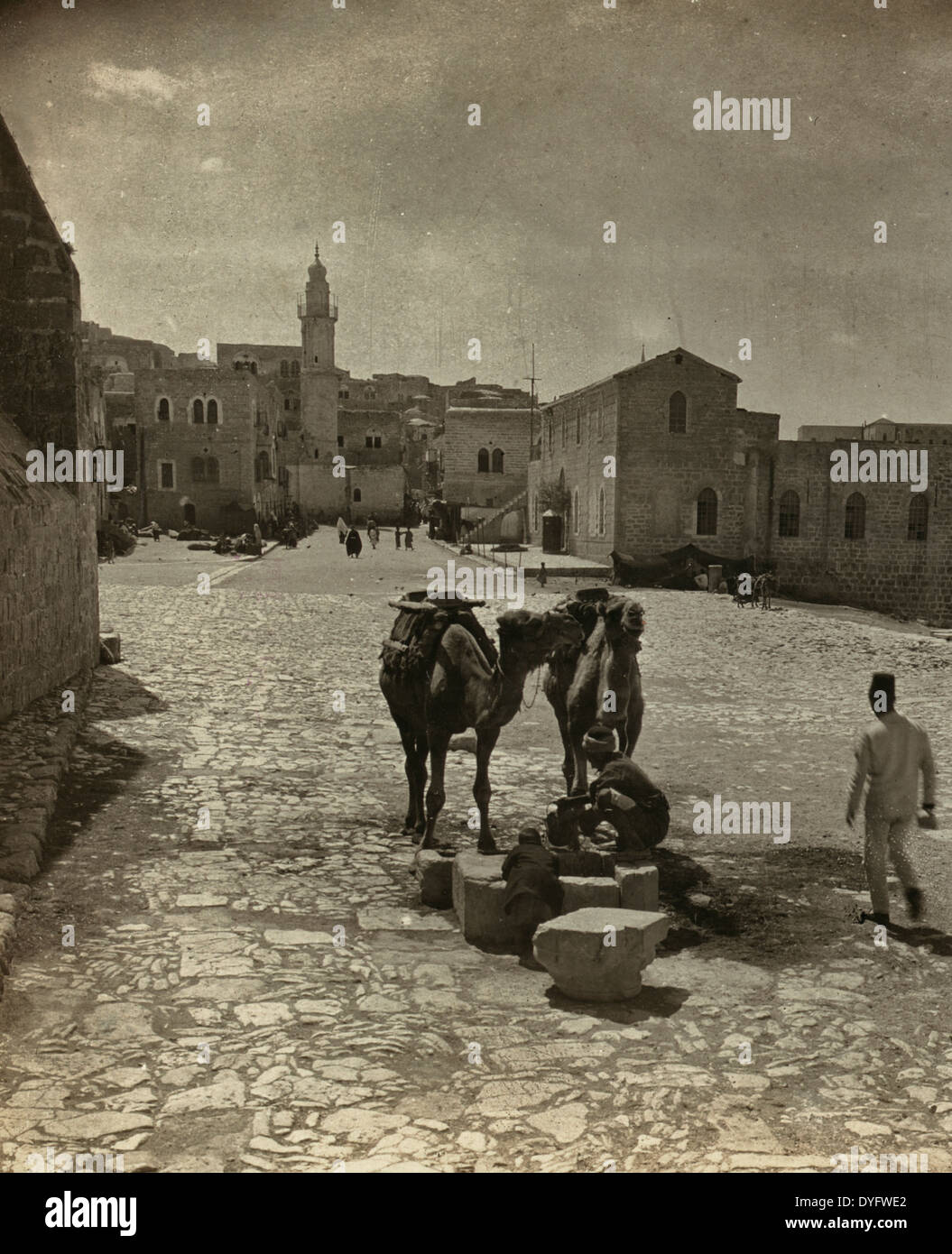 Street scene - Bethlehem, circa 1911 Stock Photo - Alamy