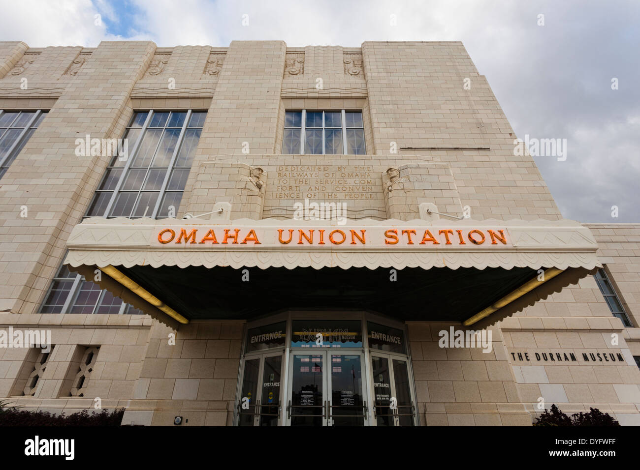 USA, Nebraska, Omaha, The Durham Museum, city museum in 1931 Union ...