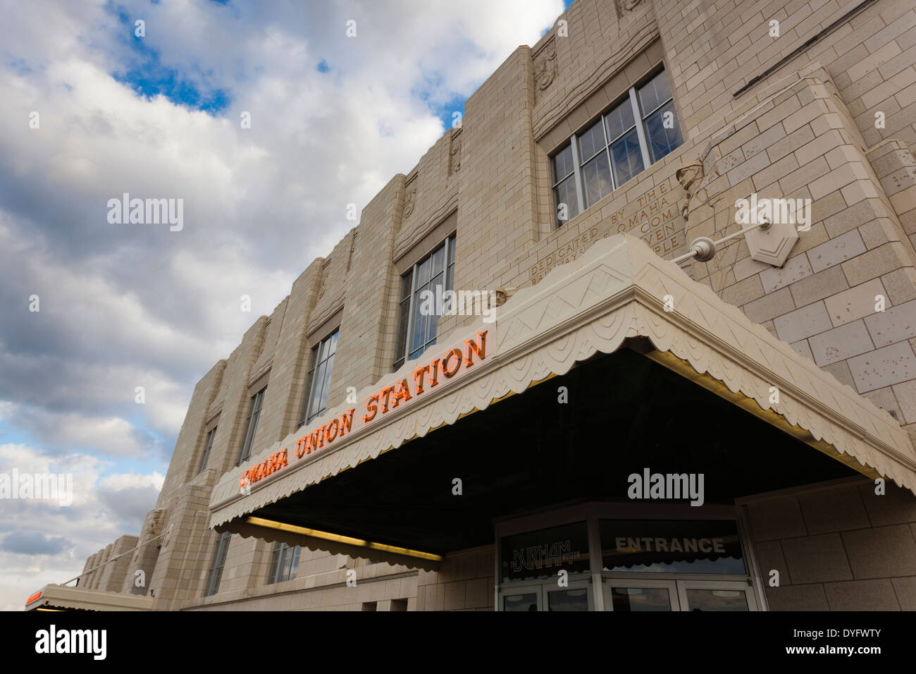 USA, Nebraska, Omaha, The Durham Museum, city museum in 1931 Union ...