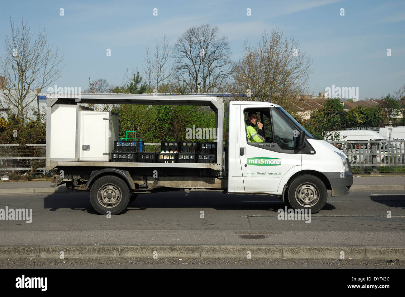 Milk float delivery vehicle hi-res stock photography and images - Alamy
