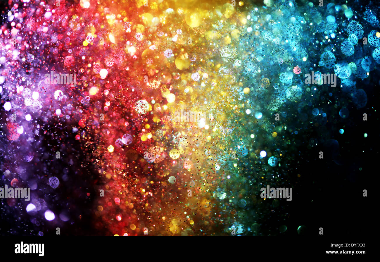 Rainbow of lights Stock Photo - Alamy