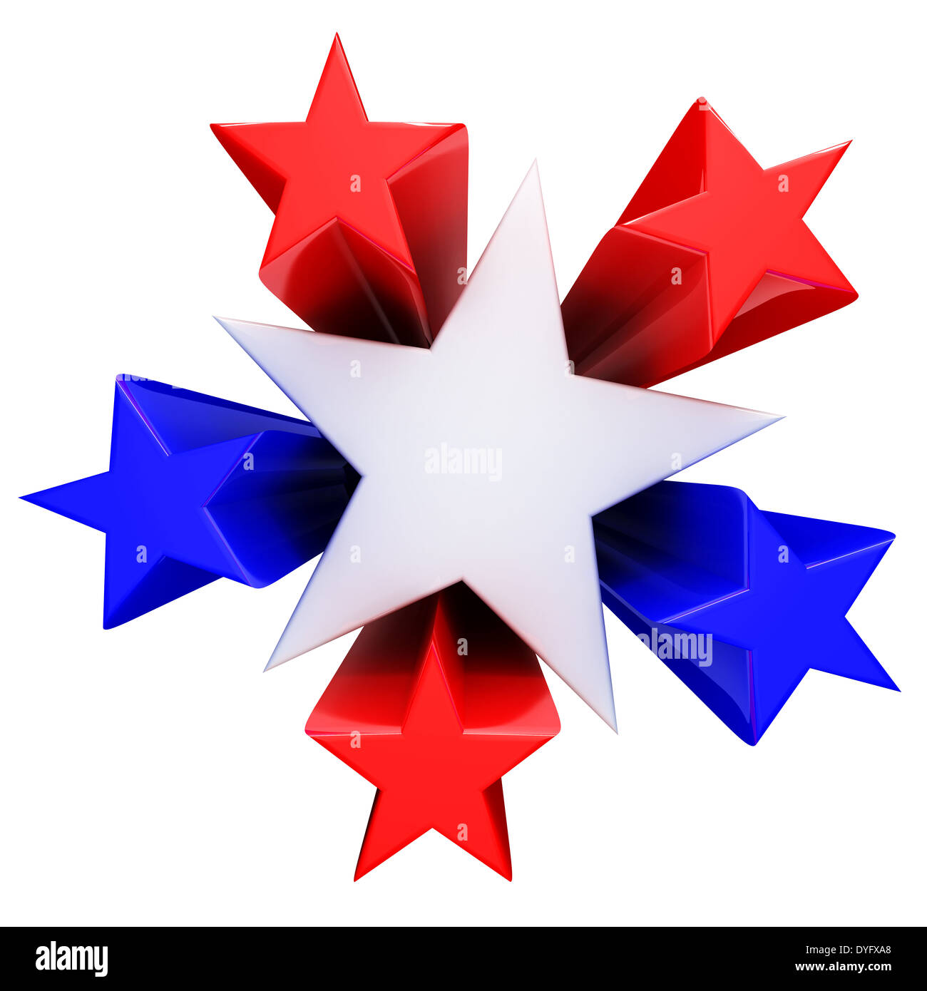Red, white and blue stars Stock Photo - Alamy