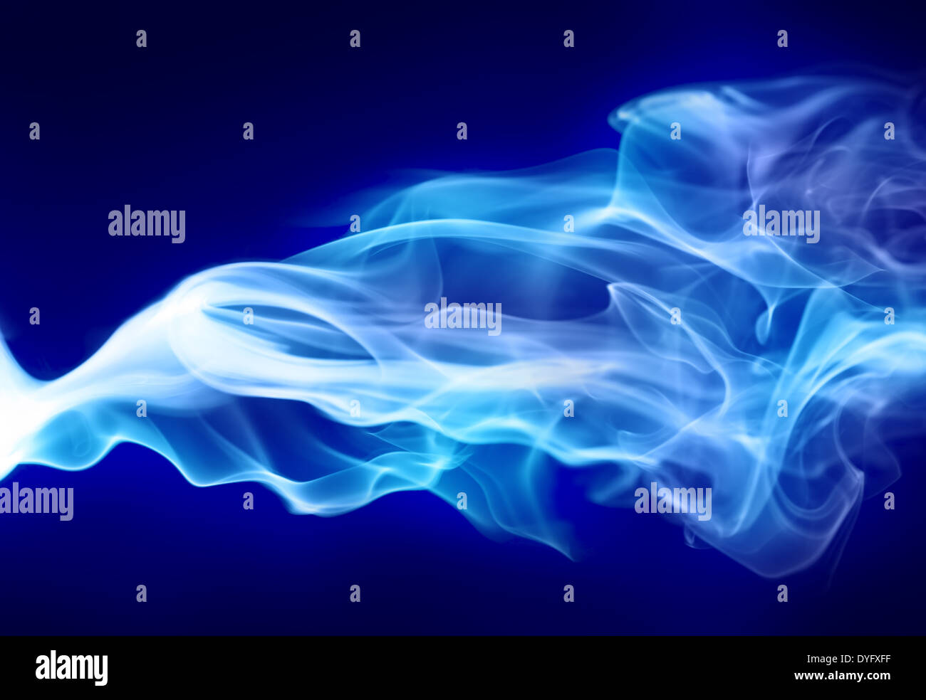 Bright blue smoke Stock Photo - Alamy