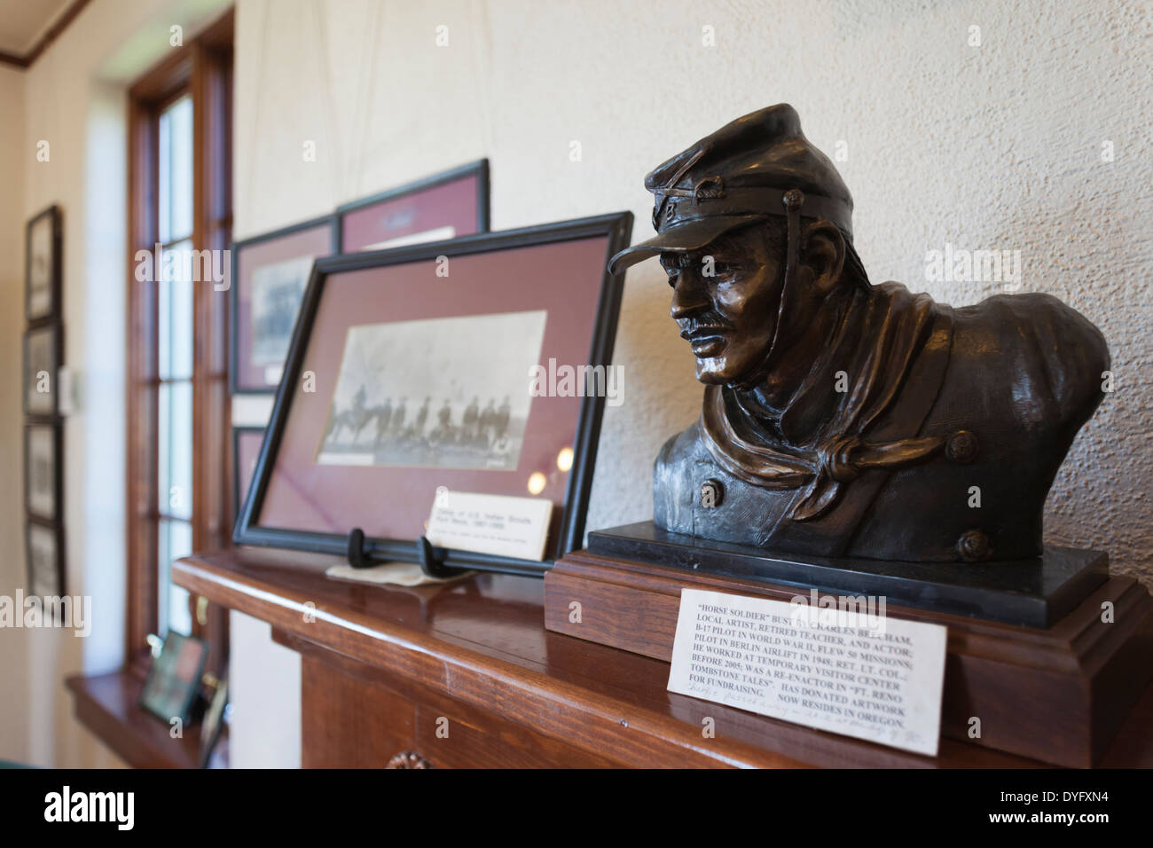 USA, Oklahoma, El Reno, Fort Reno, former Indian Wars military outpost ...