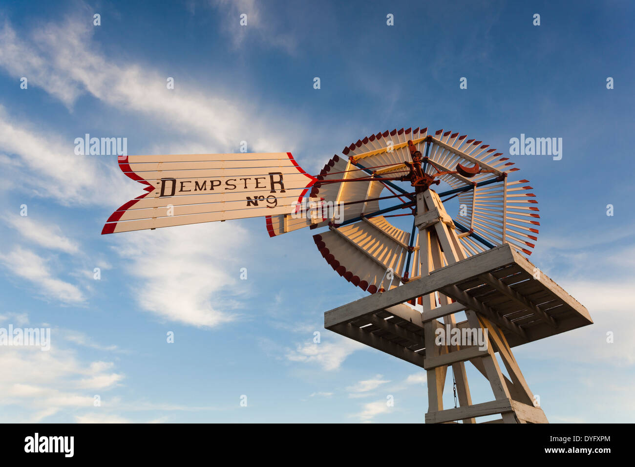Antique farm windmill midwest america hi-res stock photography and ...