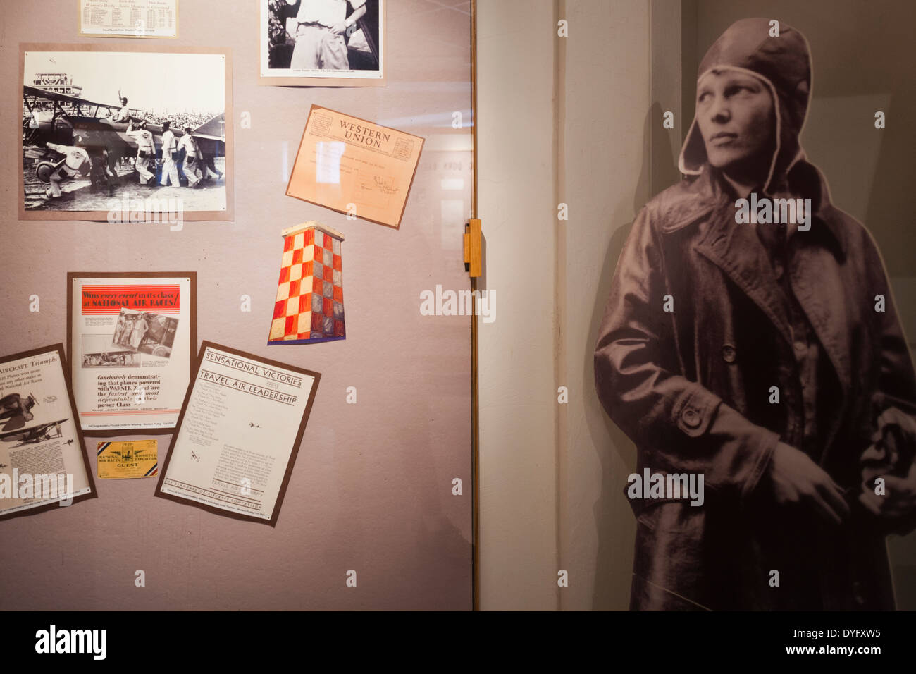 USA, Oklahoma, Oklahoma City, 99s Museum of Women Pilots, Amelia ...