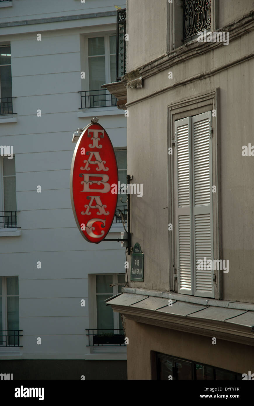 Tabac sign, Paris, France Stock Photo - Alamy