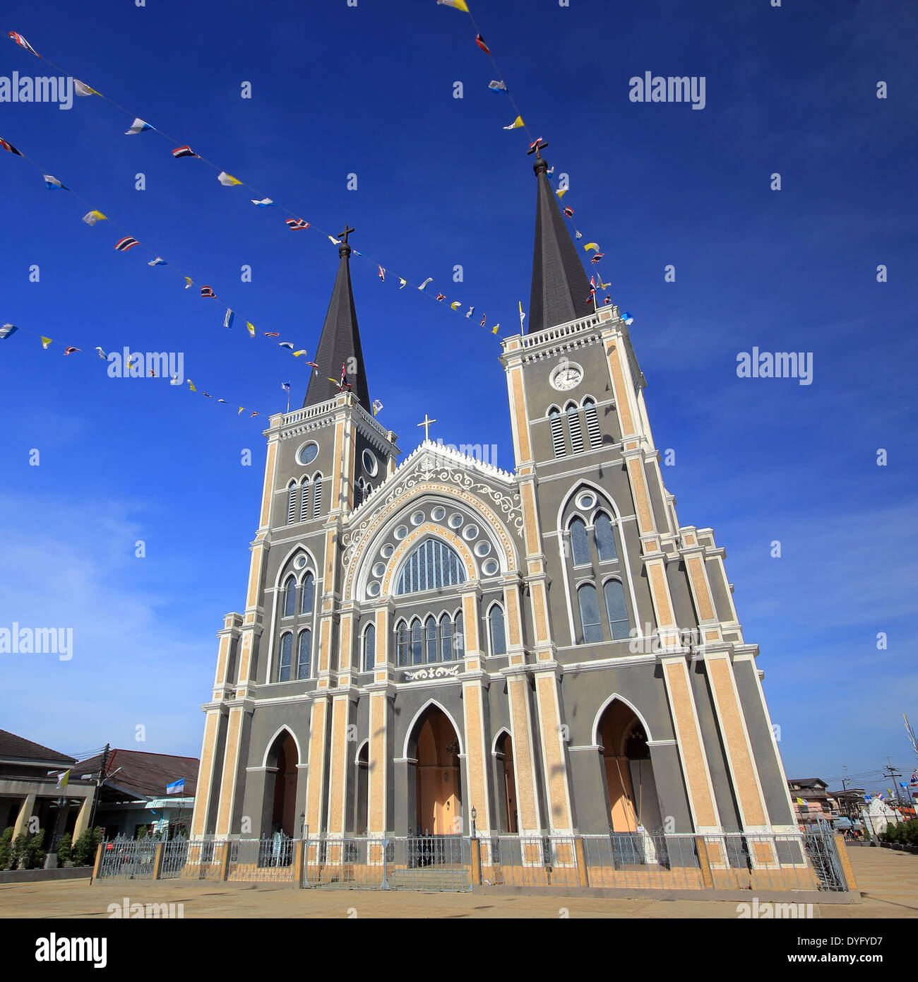 Church with beautiful sky background Stock Photo - Alamy