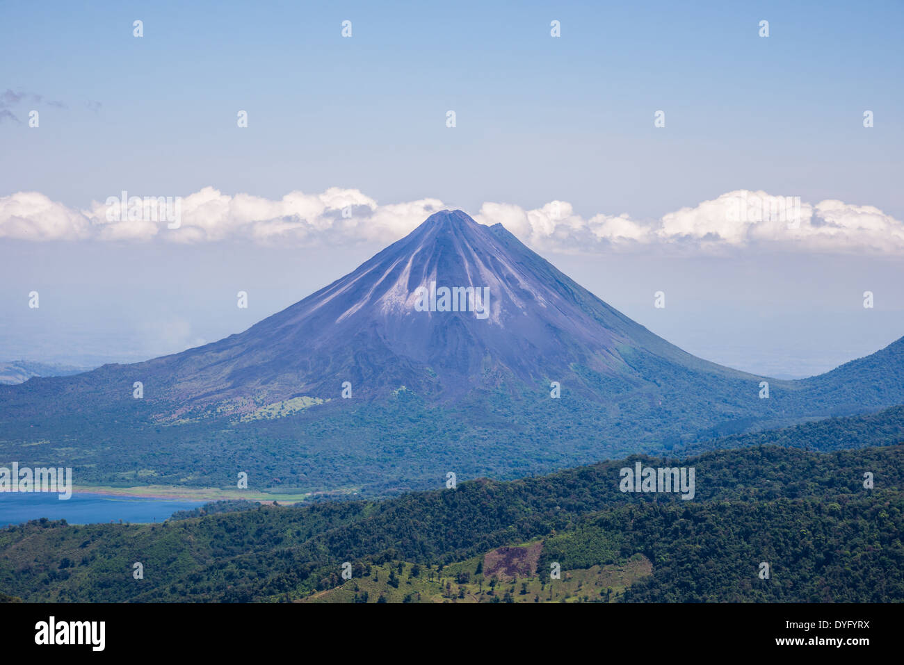 The Arenal Volcano and Arenal Lake. Costa Rica Stock Photo - Alamy