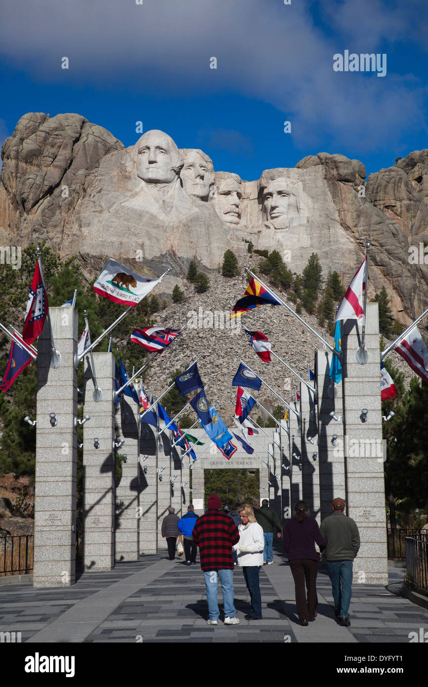 USA, South Dakota, Black Hills National Forest, Keystone, Mount ...