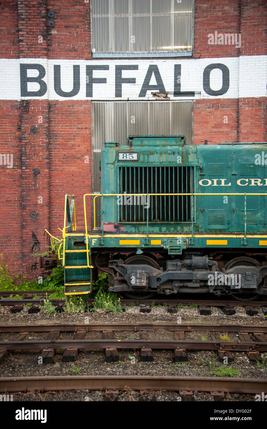 Old Green Train Northeast PA Stock Photo - Alamy