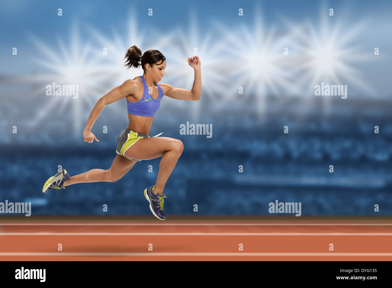 Female Runner Sprinter High Resolution Stock Photography and Images - Alamy