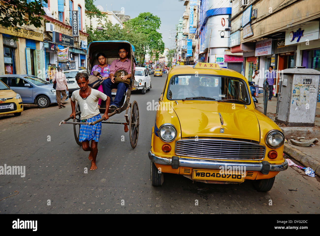 India, West Bengal, Kolkata, Calcutta, the last day of rickshaw of ...