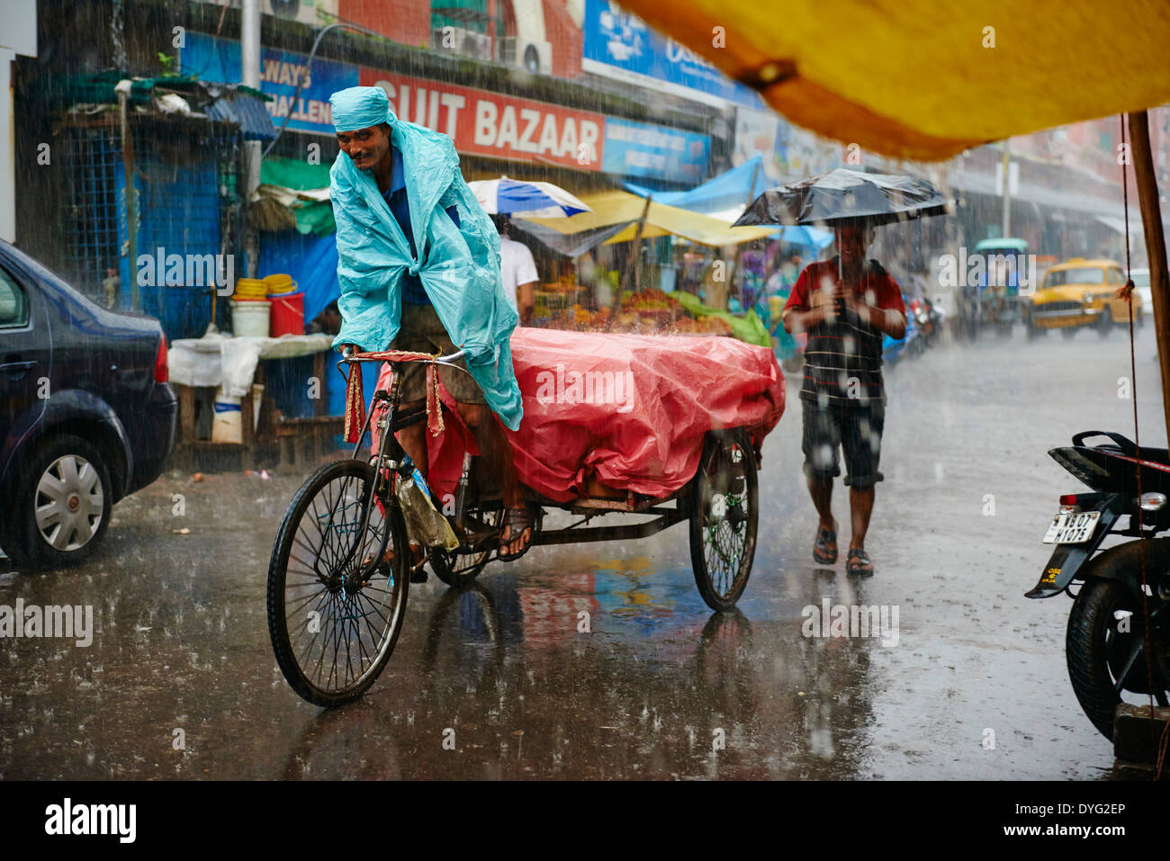 India, West Bengal, Kolkata, Calcutta, the last day of rickshaw of ...